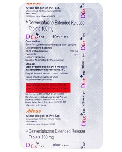 DFAX-100MG ER - Strip of 15 Tablets : Amazon.in: Health & Personal Care