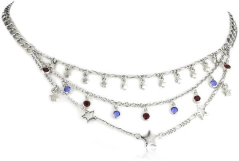 Amazon.com: Marvel Comics Captain America Multi-Chain and Crystal ...