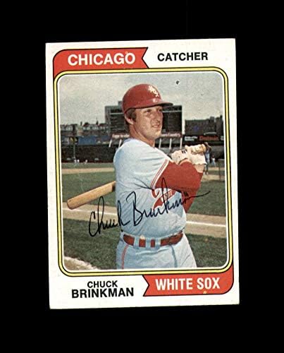 Chuck Brinkman Hand Signed 1974 Topps Chicago White Sox Autograph at ...