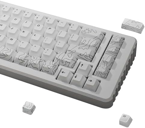 Amazon.com: Deskr Topo Canyon Dye Sub PBT Keycaps | 164 Keycap Set for ...