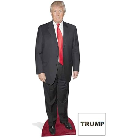 STAR CUTOUTS Donald Trump (Pink Tie) Life Size Cardboard Cut, Multi ...