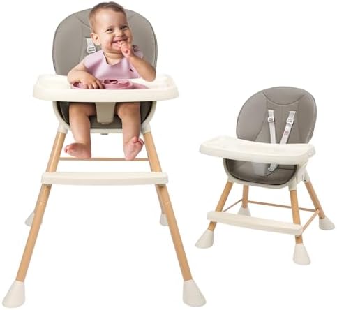 Amazon.com : 3 in 1 Baby High Chair, Bellababy Adjustable Convertible ...