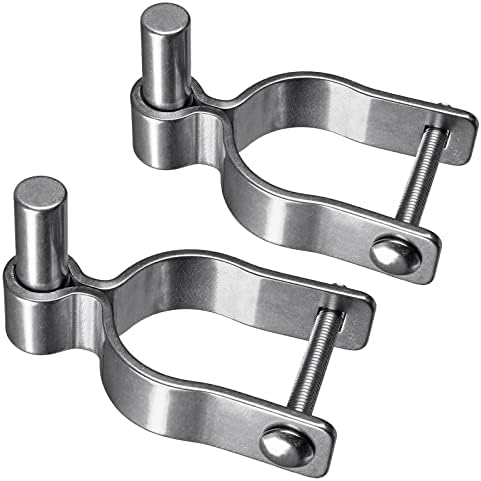 Amazon.com: Insaga 2Pcs Gate Hinges, 304 Stainless Steel Chain Link ...