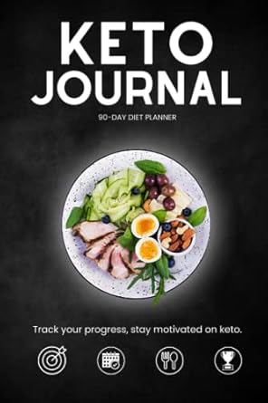Keto Diet Journal: Motivational Keto Low-Carb Planner | Monthly and ...
