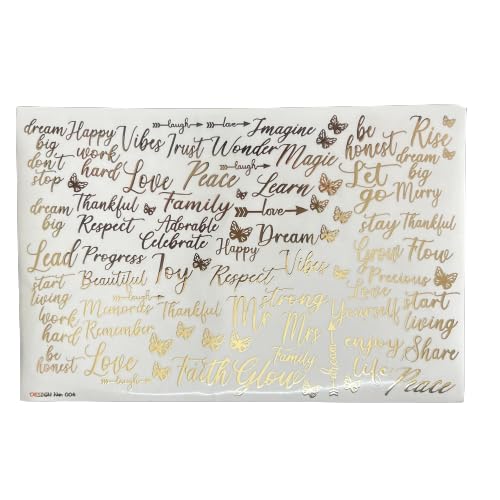 Golden Sticker for Art and Craft Sticker in Gold A/5 Size Resin Art ...