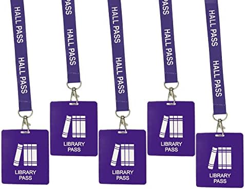 Amazon.com: Hall Pass Lanyards with Card Passes,Unbreakable School ...