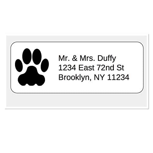 Amazon.com: Personalized Address Labels, Dog Paw Labels Set Of 30 ...