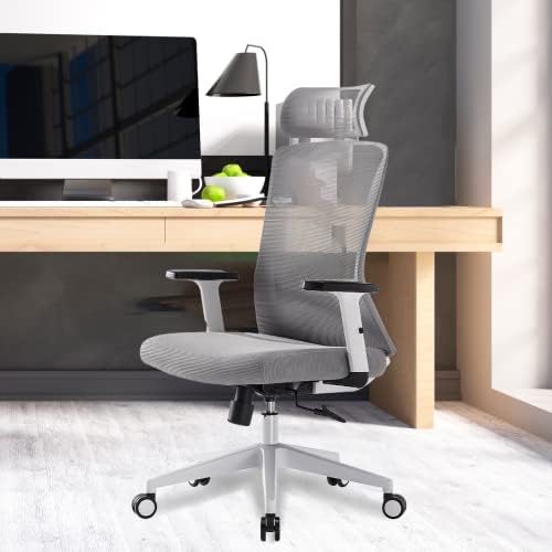 SAVYA HOME Meridian Office Chair, High Back Mesh Ergonomic Office Desk ...