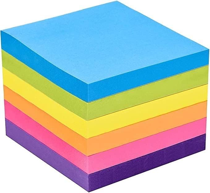 OFIXO 400 Sticky Notes 3x3 Inches,Bright Colors Self-Stick Pads, Easy ...