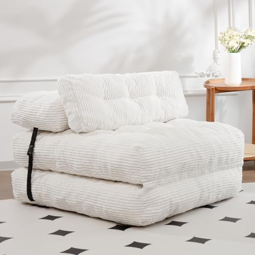 Amazon.com: TFK Sofá Cama Plegable, Silla Cama Plegable con Almohada ...