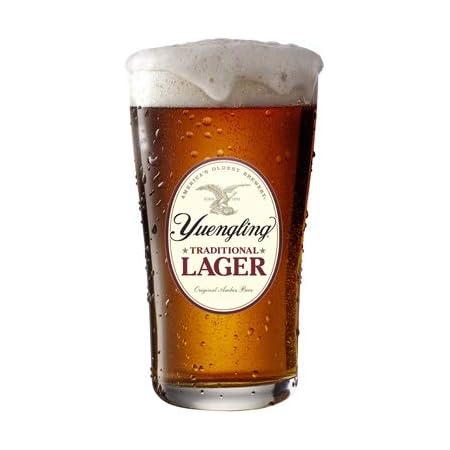 Amazon.com | Yuengling Brewery Traditional Lager Beer Pint Glass: Beer ...