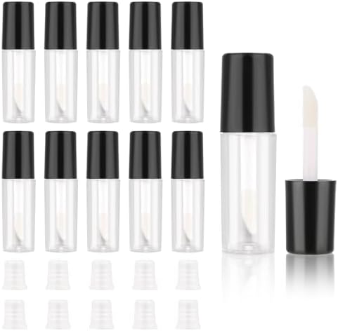Amazon.com: Qeuly 6ml Empty Lip Gloss Tubes, Clear Mini Lip Gloss Tubes ...