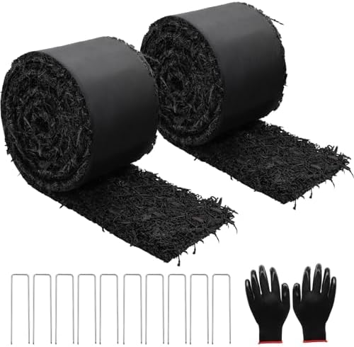 Amazon.com : 10 Ft Long Rubber Mulch for Landscaping Garden Mulch Black ...