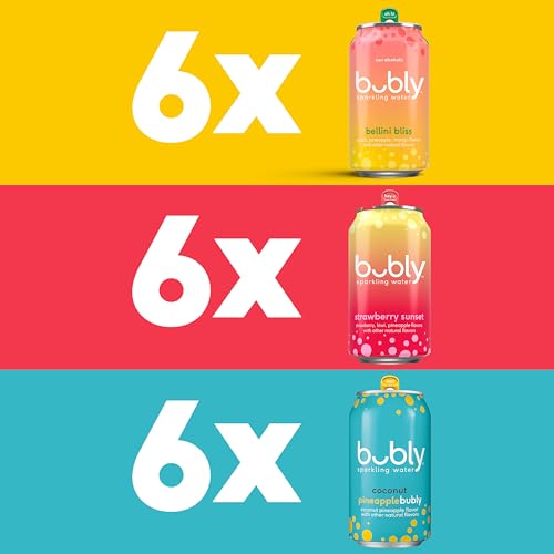 Snapklik.com : Bubly Sparkling Water, 3 Flavor Variety Pack