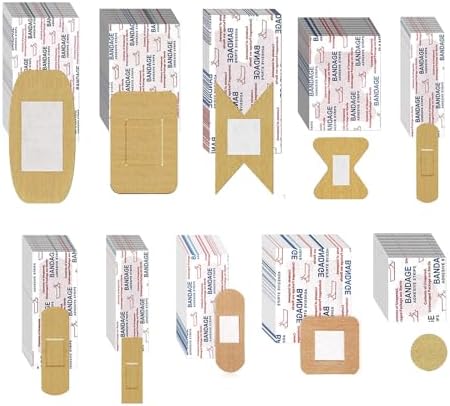 Amazon.com: CURAD Assorted Bandages Variety Pack, 300 Count, 6 Styles ...