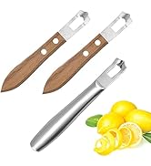Amazon.com: AddLotLot 3 PCS Cocktail Channel Carving Knife Walnut Wood ...