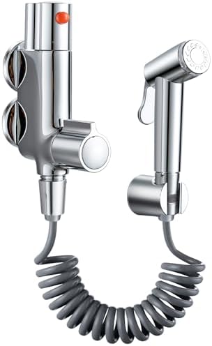 Hand HELD Muslim Shower Bidet Spray Douche SHATTAF and Mixer TAP KIT ...