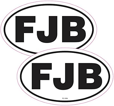 Amazon.com - FJB OVAL Bumper Sticker Decal Window Car Laptop Wall 3.25 ...
