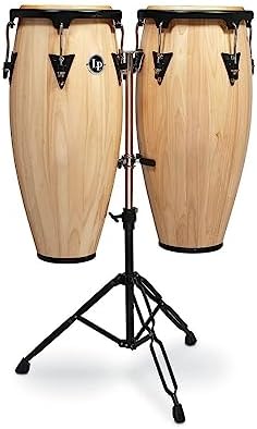 Amazon.com: Toca Synergy Fiberglass Conga Set w/Stand - White : Musical ...