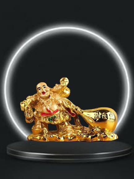 Buy Metal Jnkb Vastu/Feng Shui Laughing Buddha With Money Potli For ...