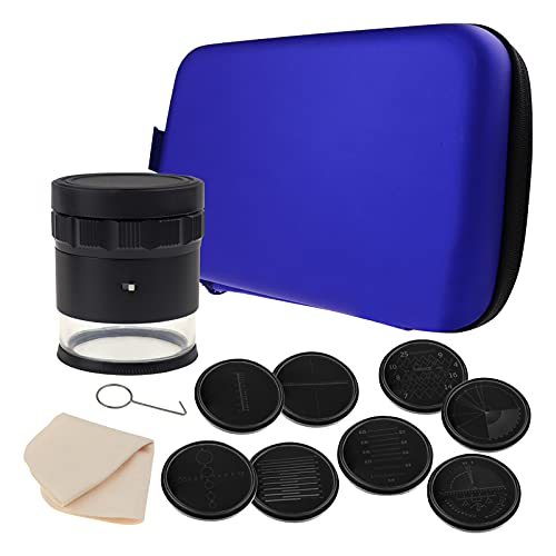 Snapklik.com : Scale Loupe 10x Magnification 8 LED Light 9 Glass Scale ...