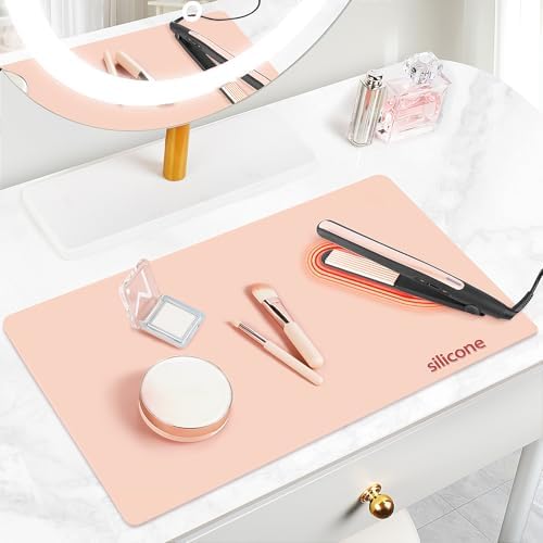 Amazon.com : Silicone Makeup Mat for Vanity, 21.7" x 11.8" Heat ...