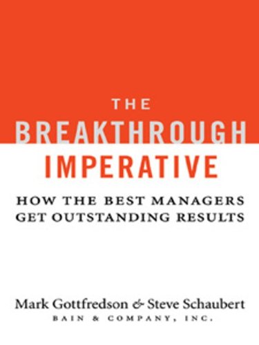 Amazon.com: The Breakthrough Imperative: How the Best Managers Get ...