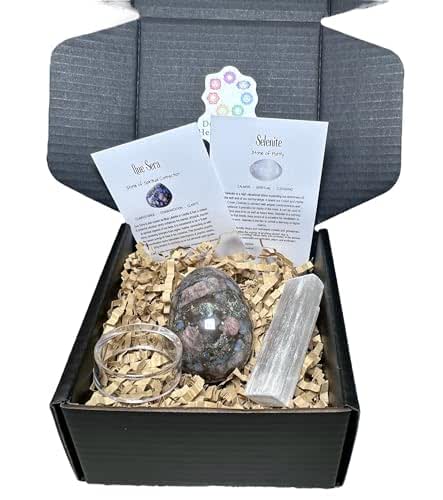 Amazon.com: Natural Que Sera Crystal Polished Stone Egg Approx 2" H 80 ...