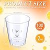 Amazon.com: Nuogo 100 Pcs wedding shot glasses shot glasses bulk 2 oz ...