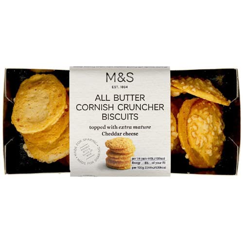 Amazon.com: Marks and Spencer All Butter Cornish Cruncher Biscuits 80g