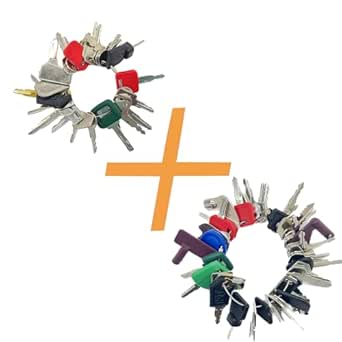 Amazon.com: 24 + 45 Heavy Equipment Keys Master Set, Construction ...