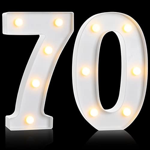 Amazon.com: LOBOOM 3FT Light Up Numbers, Black Giant Marquee Number ...