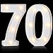Treela 8.7'' Decorative LED Light up Numbers, Light up Number Sign for ...