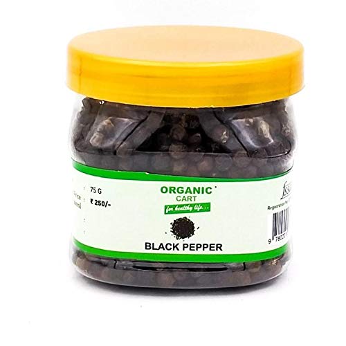 Organic Cart Natural Black Pepper Whole 100 Grams : Amazon.in: Grocery ...