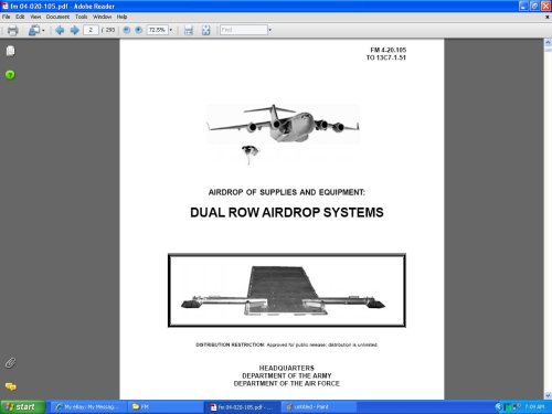 Airdrop Of Supplies And Equipment: Dual Row Airdrop Systems (U.S. Army ...