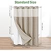Amazon.com: eachope No Hook Boho Farmhouse Shower Curtain with Snap-in Fabric Liner set-71Wx74H ...