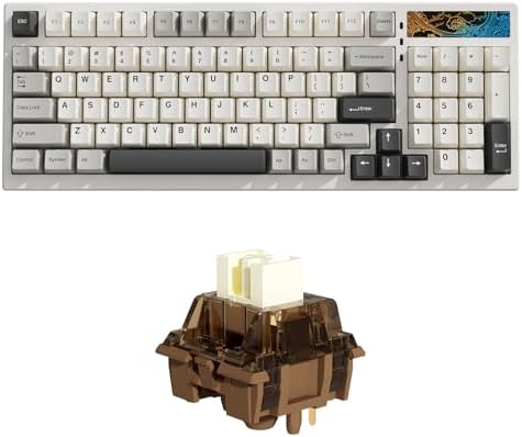 Amazon.com: YUNZII YZ98 Gasket Mechanical Keyboard(Milk Switch, White ...
