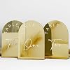 Amazon.com: Gold Mirror Arched Wedding Table Numbers 1-10 with Stands ...