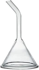 Amazon.com: DADAKEWIN 90mm Long Stem Funnel, Glass Funnels, Curved Neck ...