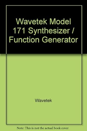 Wavetek Model 171 Synthesizer / Function Generator: Wavetek: Amazon.com ...