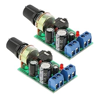 Amazon.com: 2023 2 Pack Mini Audio Power Amplifier Board DC3~12V Module ...