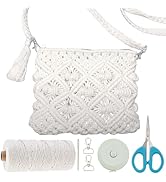 Amazon.com: WEBEEDY Macrame Bag DIY Kit Bohemian Shoulder Bag Macrame ...