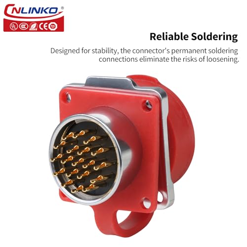 CNLINKO LP-24 19 Pin Waterproof Connector 5A 250V AC Quick Plug ...