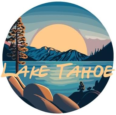 Amazon.com - Lake Tahoe, California 3 inch Sticker (Waterproof Vinyl ...