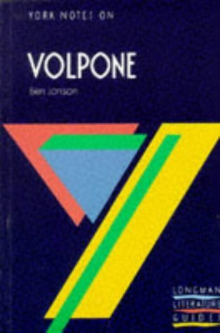 York Notes on Ben Jonson's "Volpone": Amazon.co.uk: Douglas Duncan, A.N ...