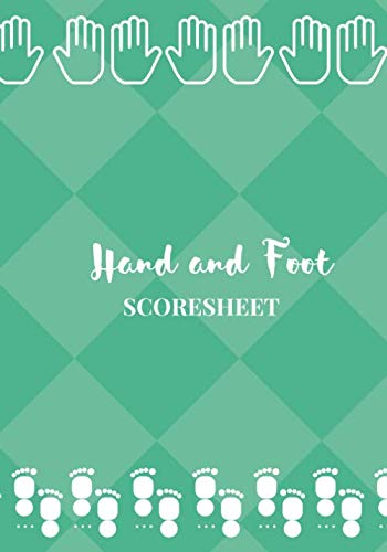 Hand and Foot Scoresheet: Game Record Keeper Book, Scorekeeping pad ...