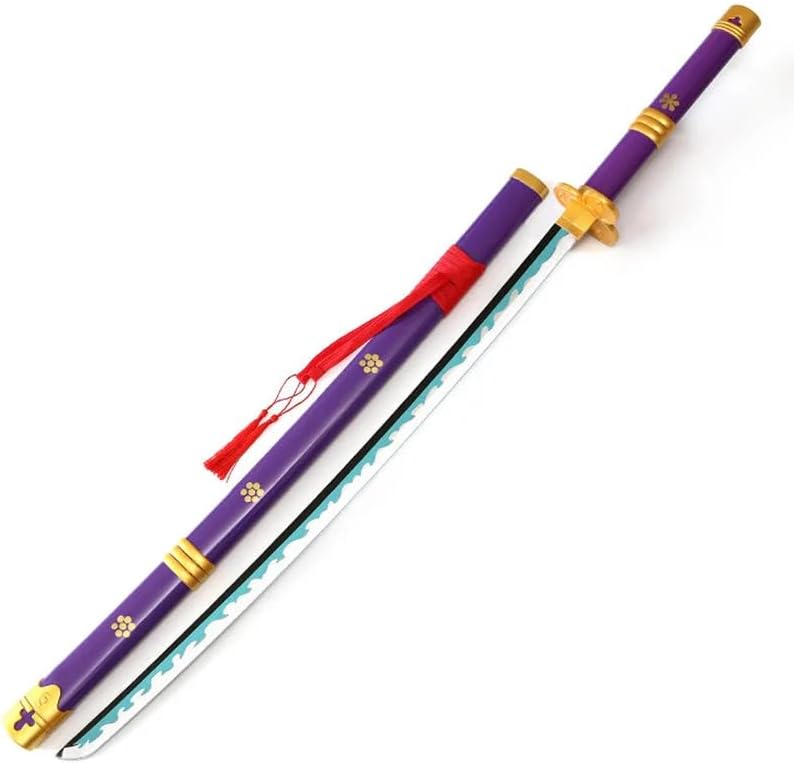 One Piece Zoro Enma Sword Toy 104cm | Purple Katana Anime Cosplay Sword ...