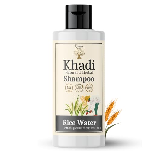 Khadi Rice Water & Chia Seed Natural Shampoo | Damage Repair ...