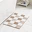 Amazon.com: CozeCube Checkered Bath mats for Bathroom Non Slip, Fluffy ...