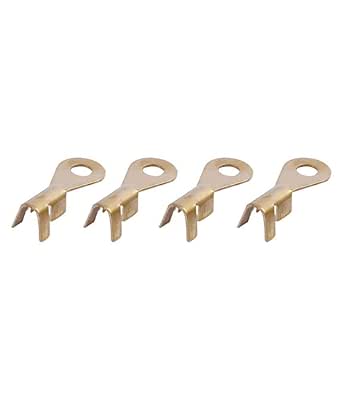Samp Luvik Pack of 50 Copper Ring Terminal Battery Clips/Thimbles ...